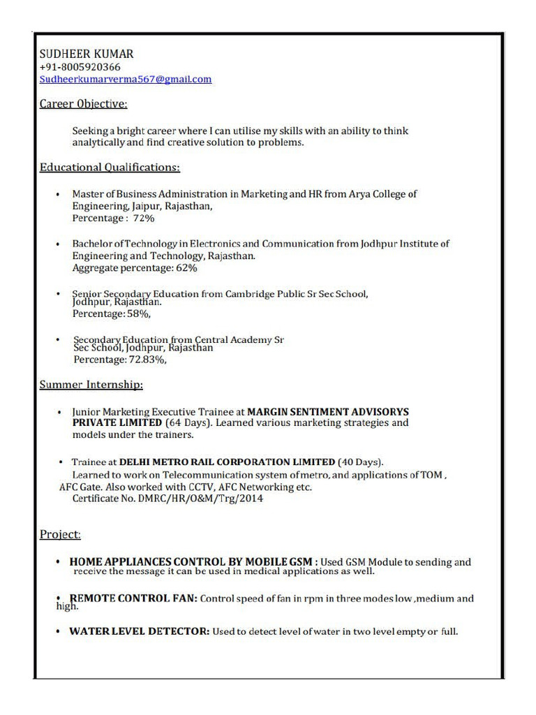 Sudheer Cvupdate | PDF