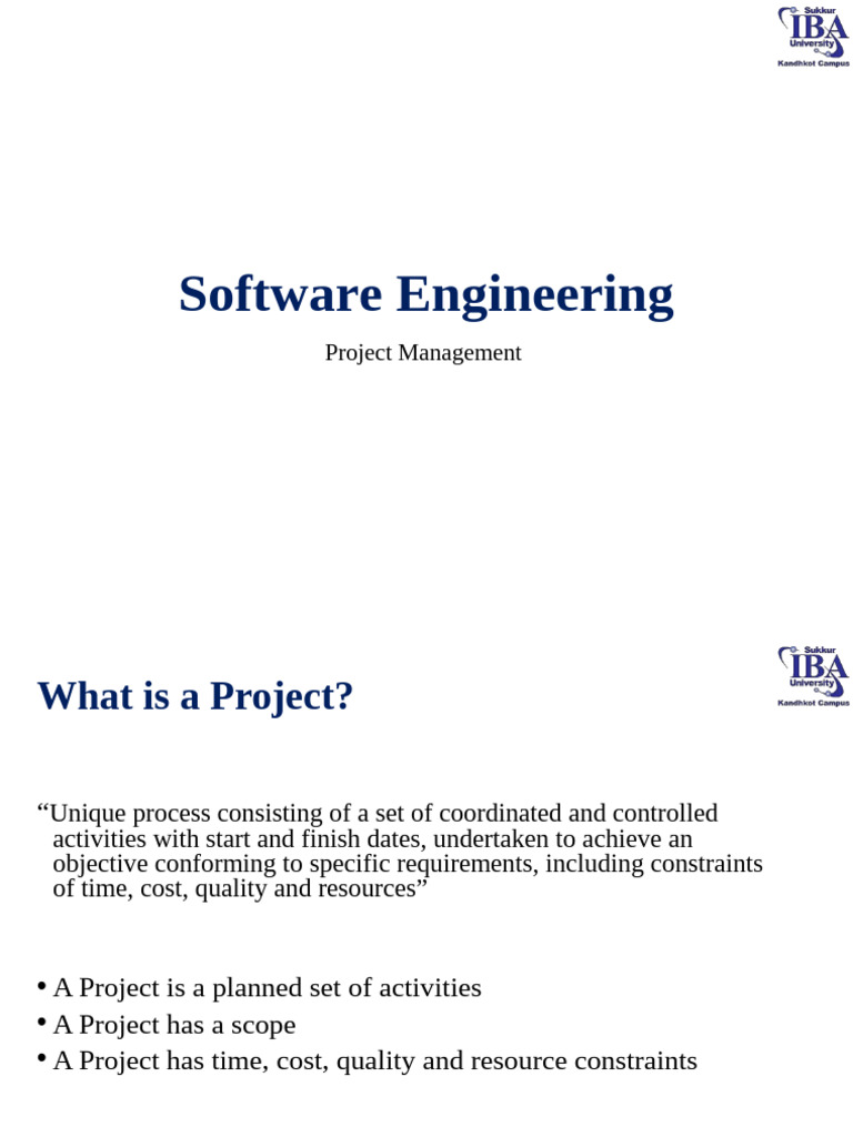 Software Engineering Week 19 20 | PDF | Project Management | Risk ...