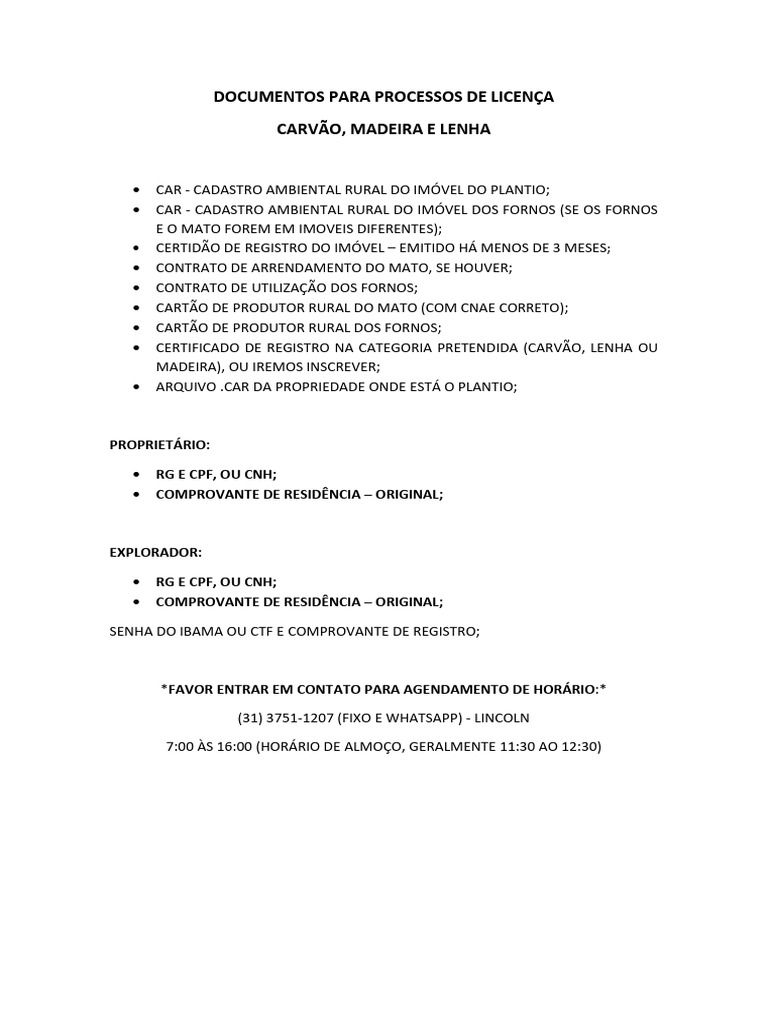 Check List Documentos DCF | PDF