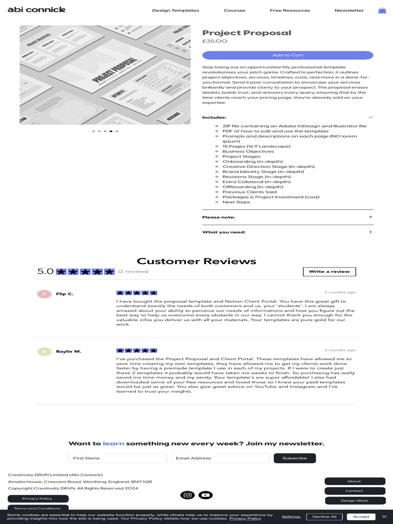 Project Proposal Abi Connick | PDF