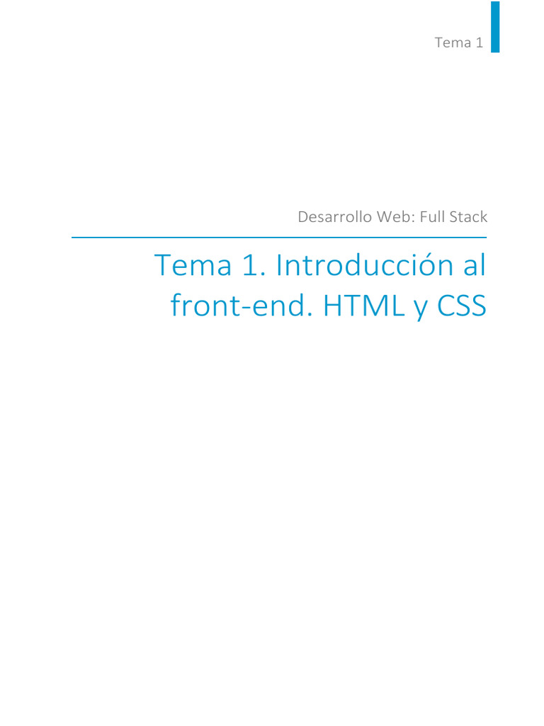 Introduccion Al Front End | PDF | HTML | Red mundial