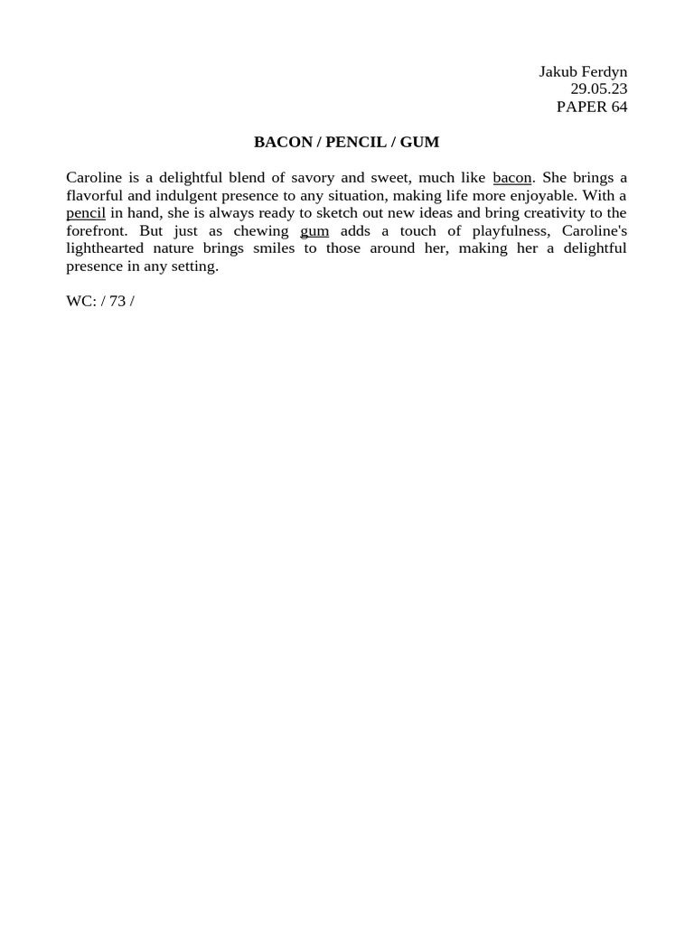 Paper 64 Bacon | PDF