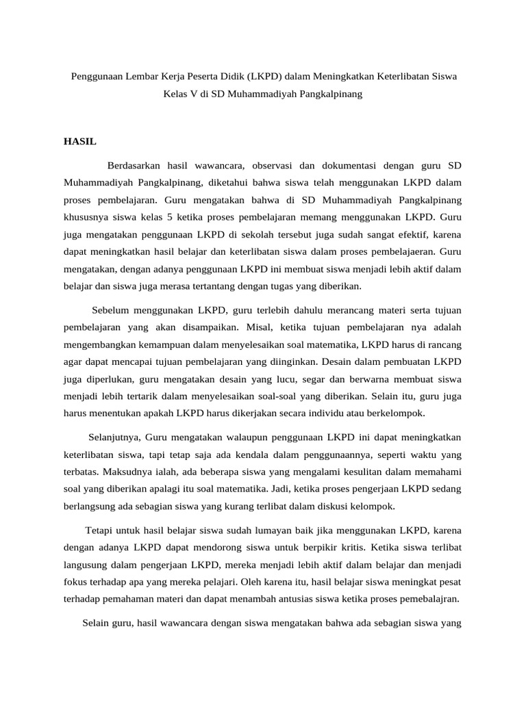 Hasil Dan Pembahasan Karya Ilmiah | PDF