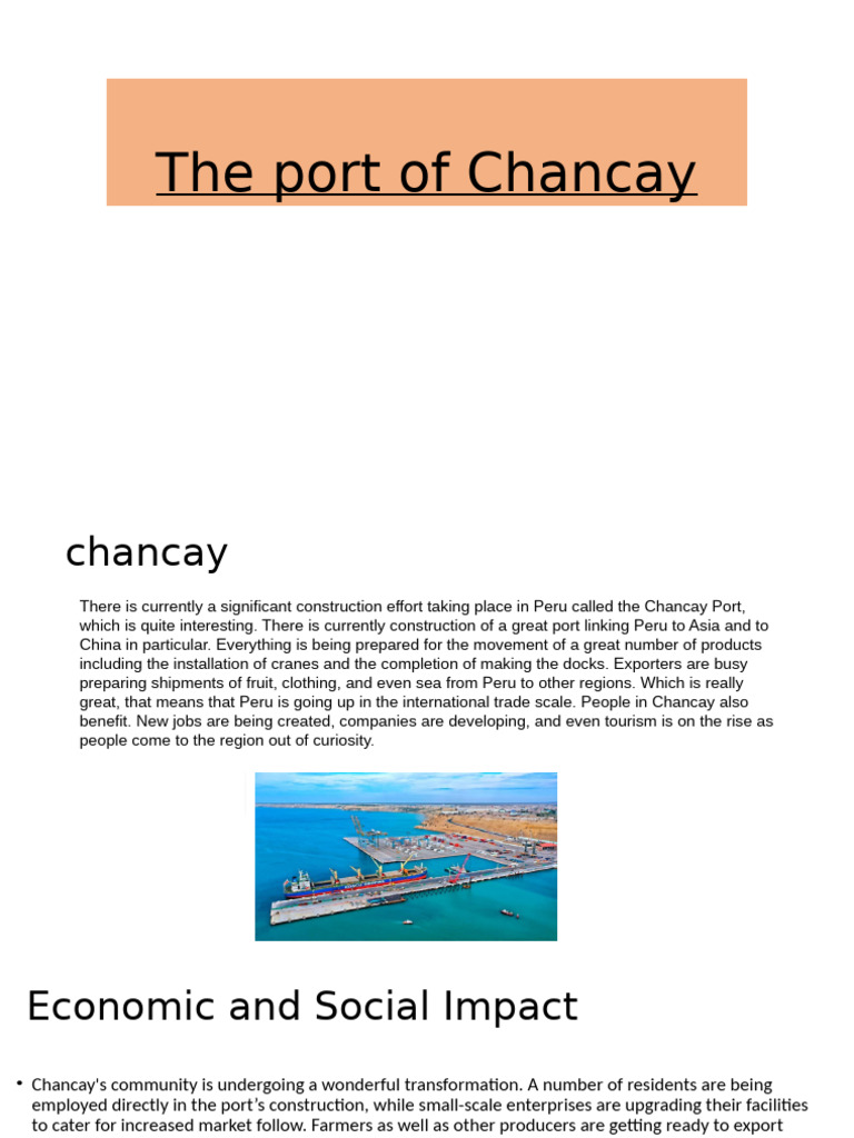The Port of Chancay | PDF