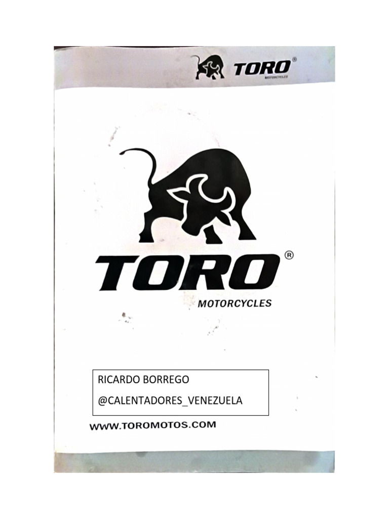 Manual del Toro TR200 y Repuestos | PDF