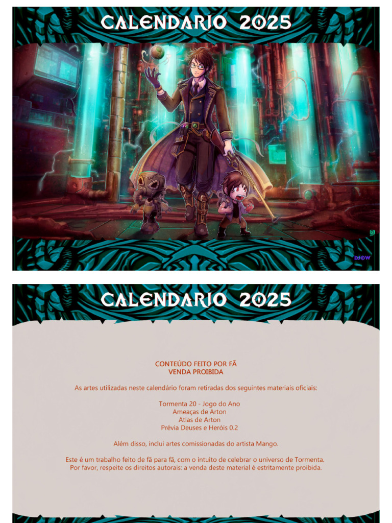 Calendario - 2025 - 25 Anos | PDF