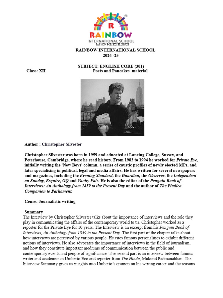 The Interview Reference Material Pdf Novels