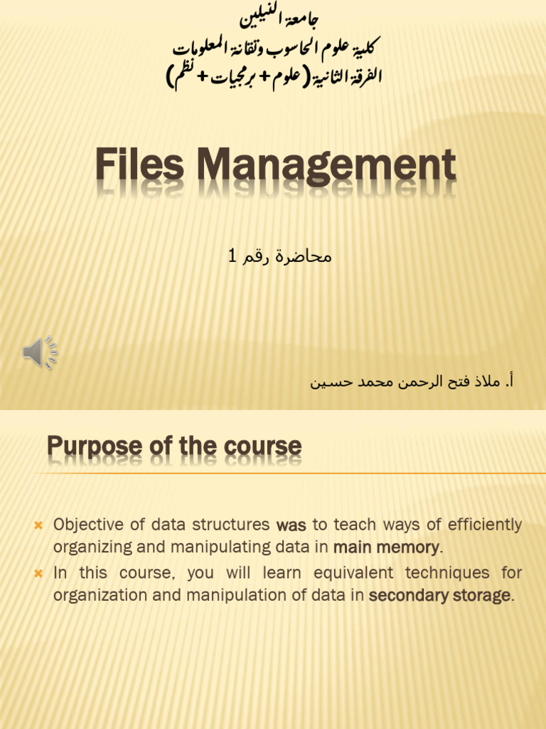 Lec 1 Introduction To File Management-1 | PDF | Bit | Computer Data Storage