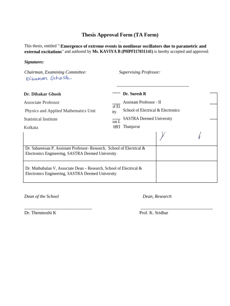 7 - Thesis Approval Form | PDF