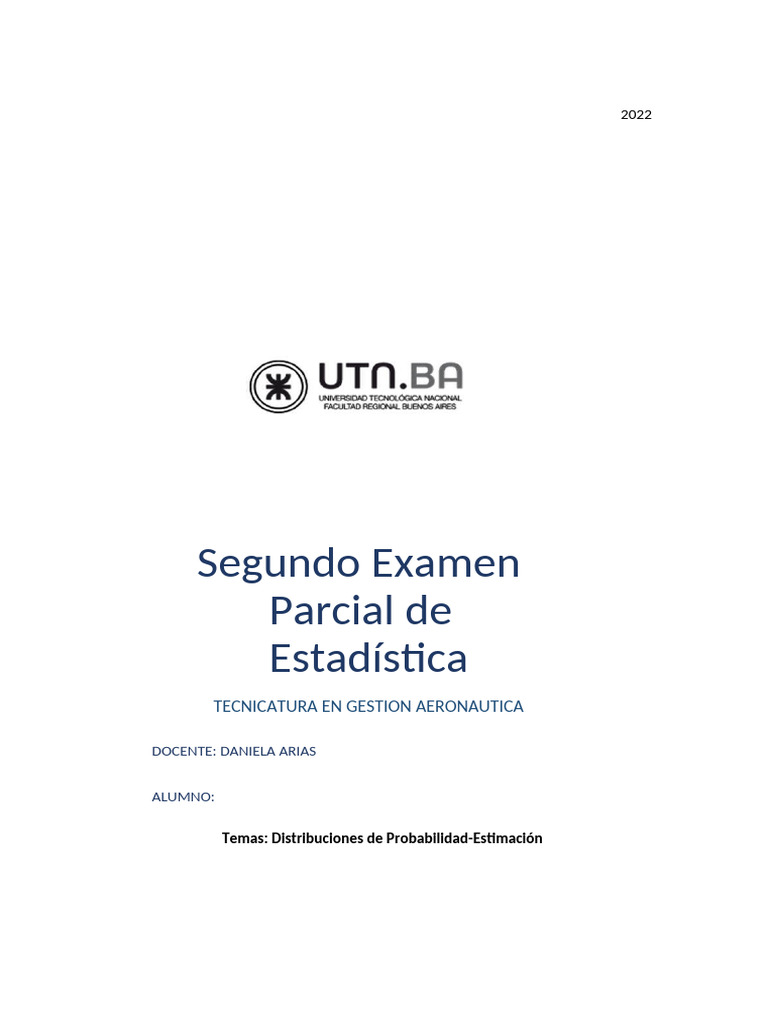 2 Do Parcial TUGA | PDF | Teoría estadística