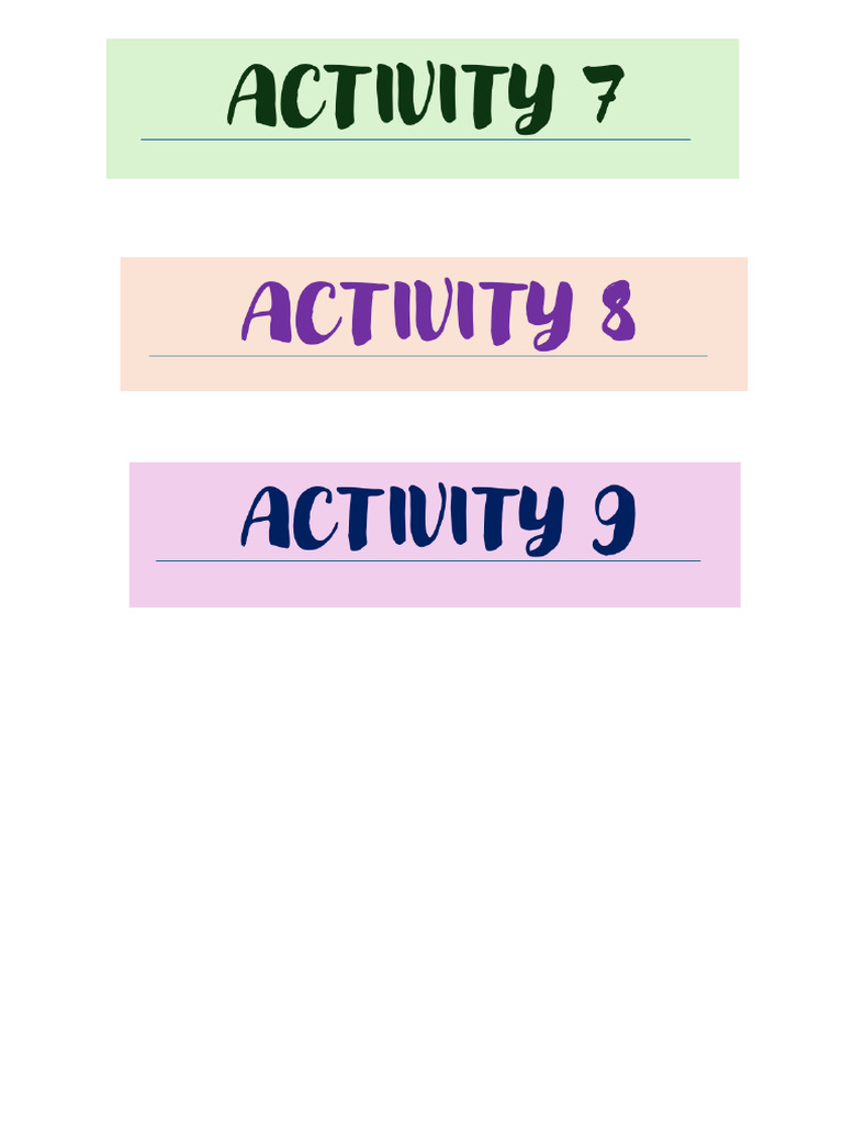 activity-headings | PDF