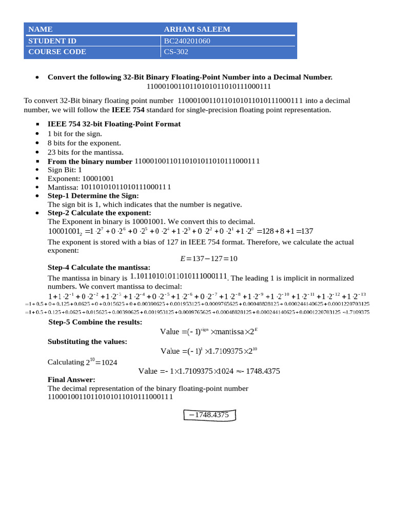 CS302 Assigment No1 | PDF