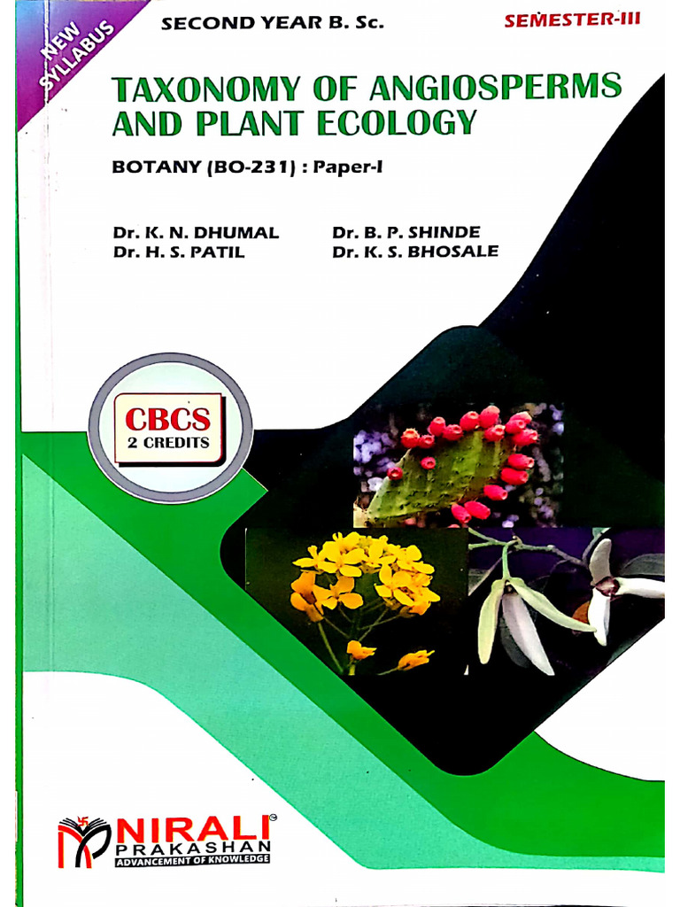 Botony 1 Taxonomy of Angiosperms and Ecology | PDF