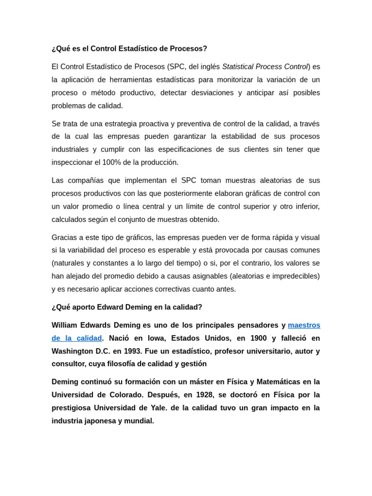 La Evolución Hacia La Calidad Total | PDF | Calidad (comercial) | Economias