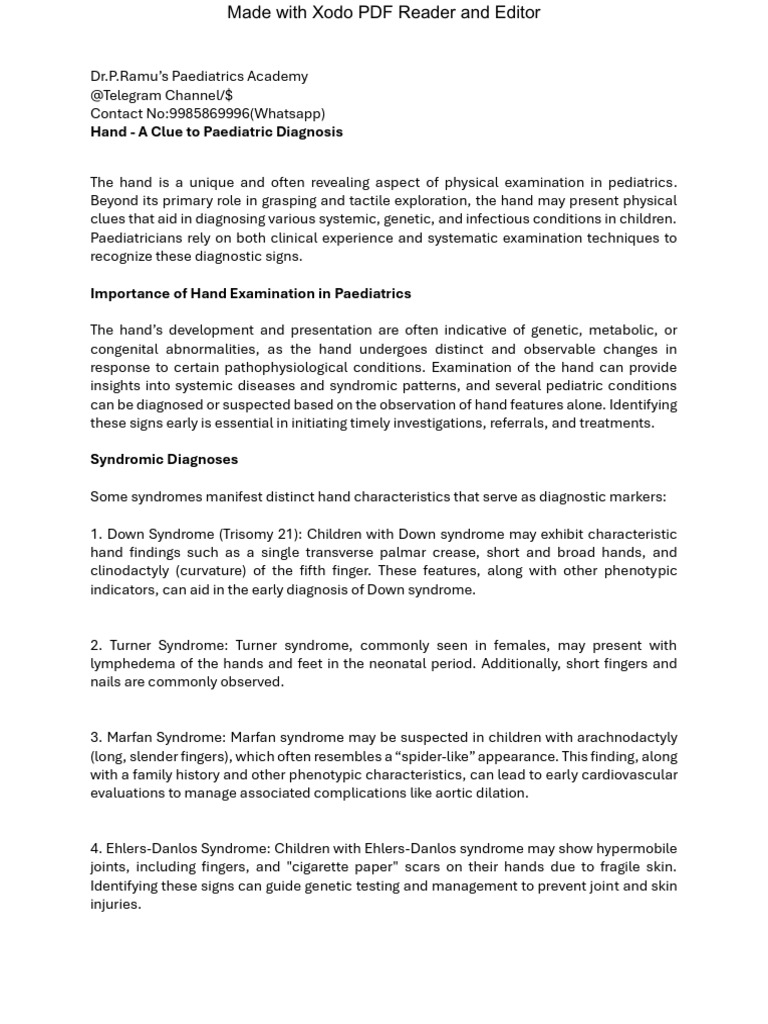 Disease DX On Hand | PDF | Hand | Medical Diagnosis