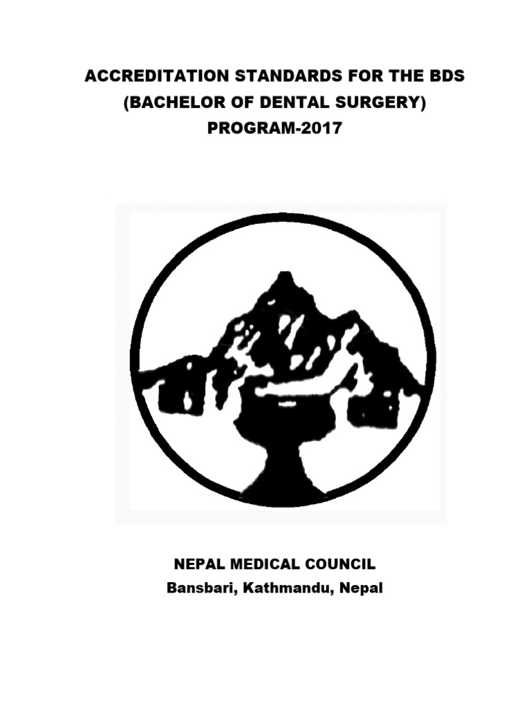 BDS Accreditation Standards 2017 | PDF | Dental Degree | Dentistry