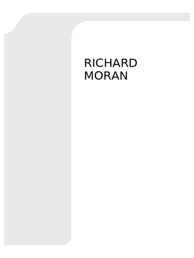 Richard moran | PDF | Servicio al Cliente