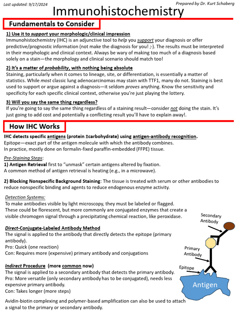 Immuno His To Chemistry | PDF | Immunohistochemistry | Medical Specialties