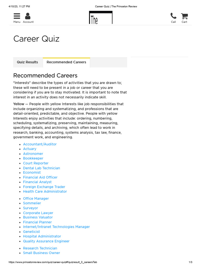 Career Paths for Detail-Oriented Minds | PDF | Business | Economies