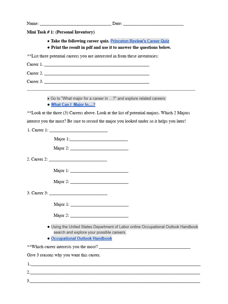 College Choice Part 1 | PDF
