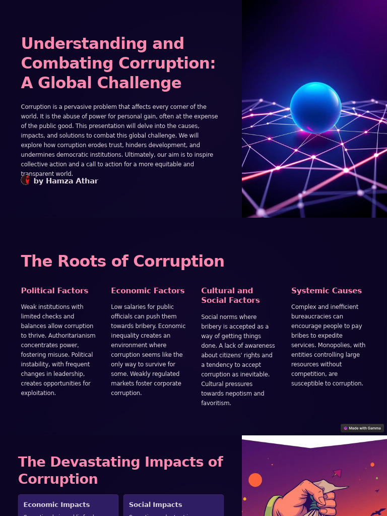 Understanding and Combating Corruption a Global Challenge | PDF ...