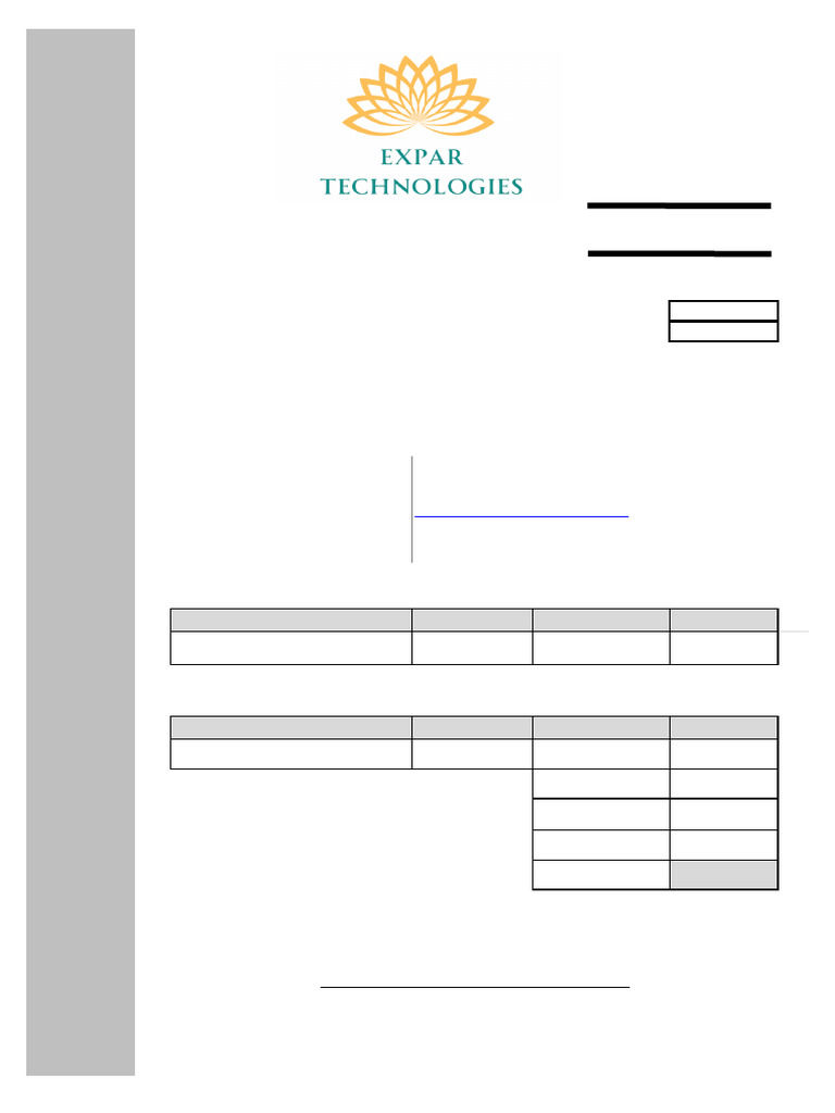 Invoice for Mohammed Wasif Ali | PDF