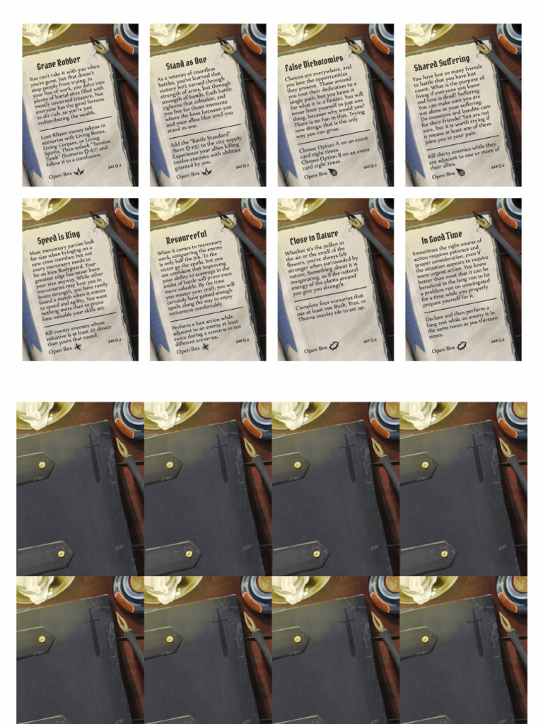 gloomhaven personal quests | PDF