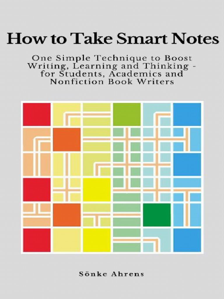 How To Take Smart Notes - Traduzido | PDF | Pensamento | Sociologia