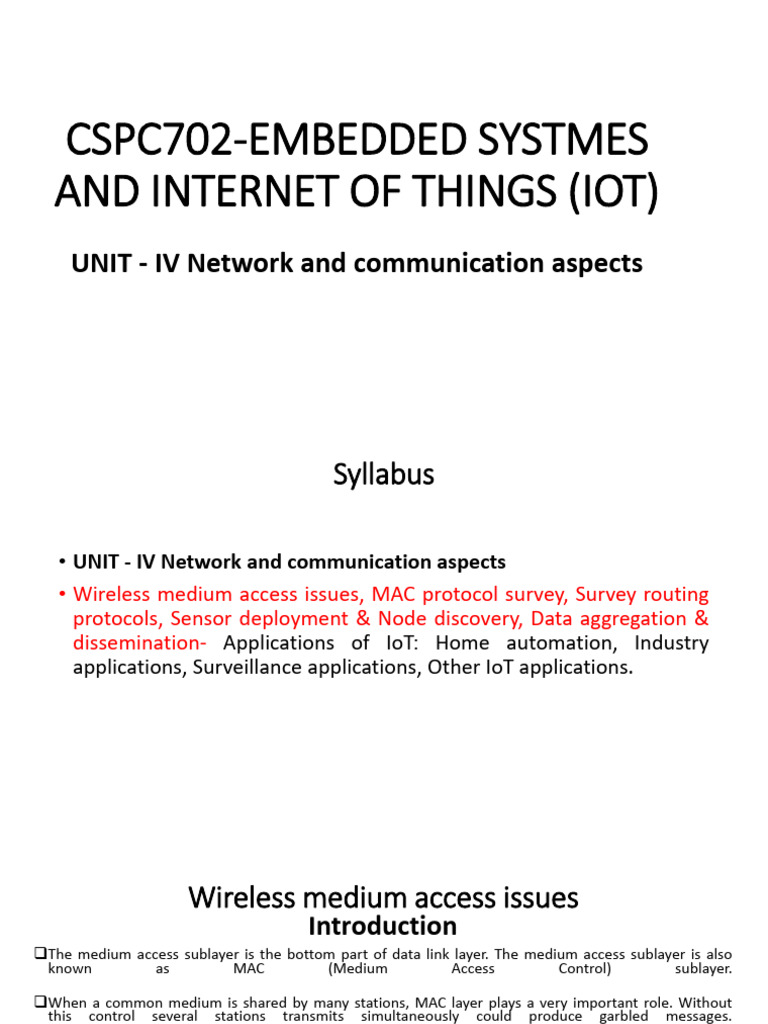 Unit-4 Iot | PDF | Computer Network | Routing