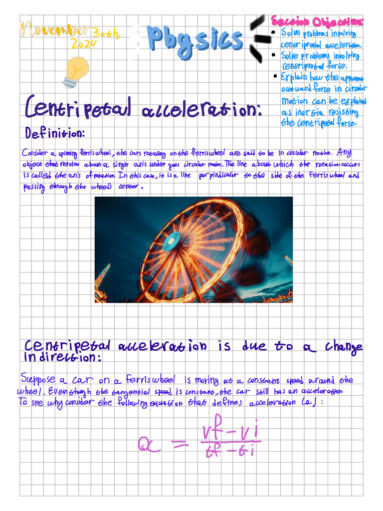 Circular Motion Section 1 WqU | PDF