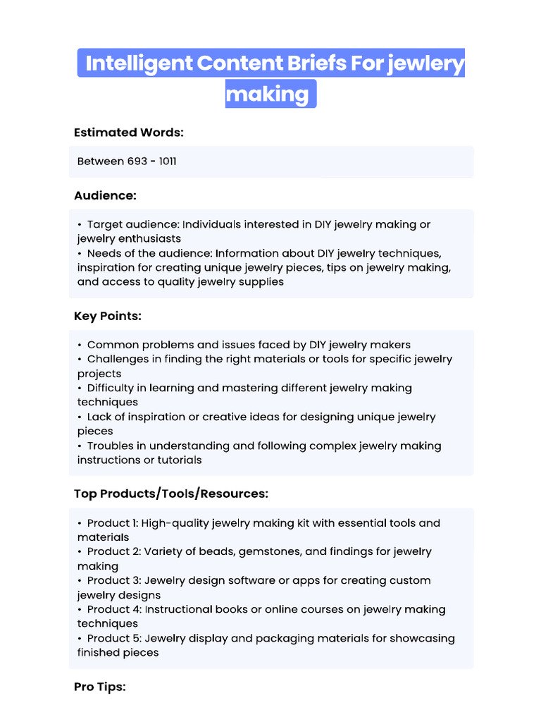 Content Brief | PDF