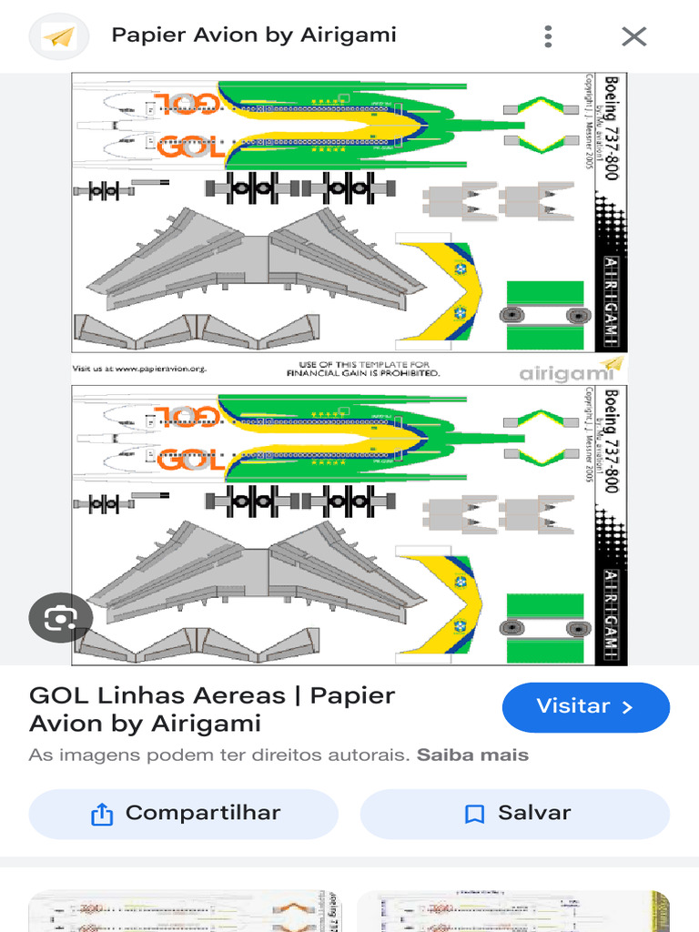 Papercraft Boeing 737 Da Gol Pdf