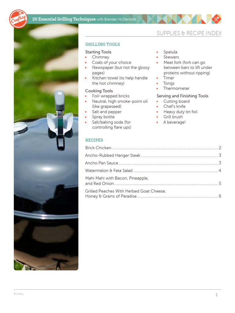 5243 25 Essential Grilling Techniques McDermott Craftsy v1 | PDF ...