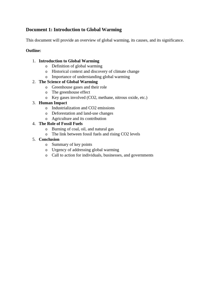 Global Warming | PDF