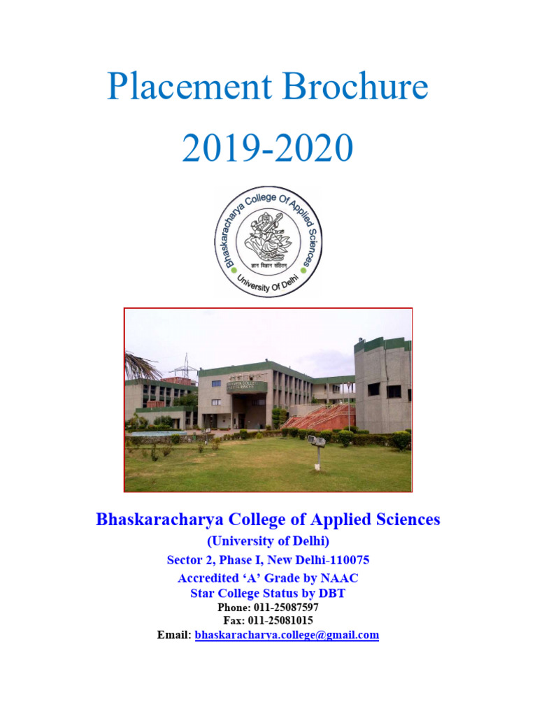 Placement Brochure 2019-20-1 | PDF | Libraries | Electronics