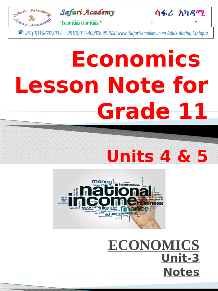 Grade 11 Economics: GDP and National Income | PDF | Gross Domestic ...