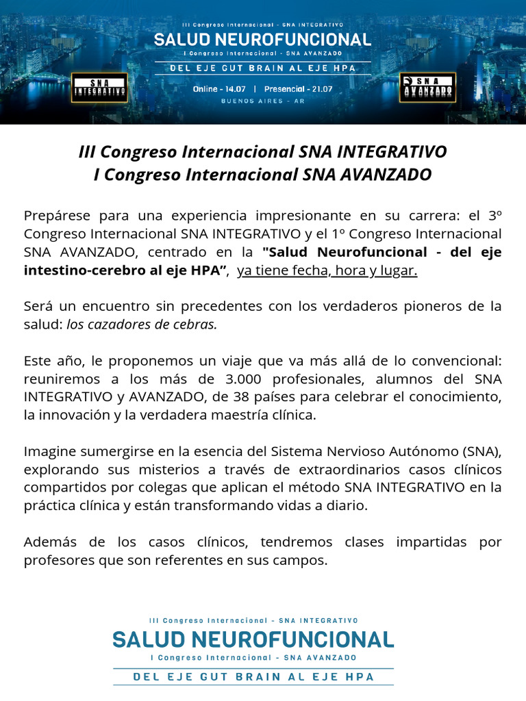 Programación III Congreso SNA INTEGRATIVO 2024 (1) | PDF