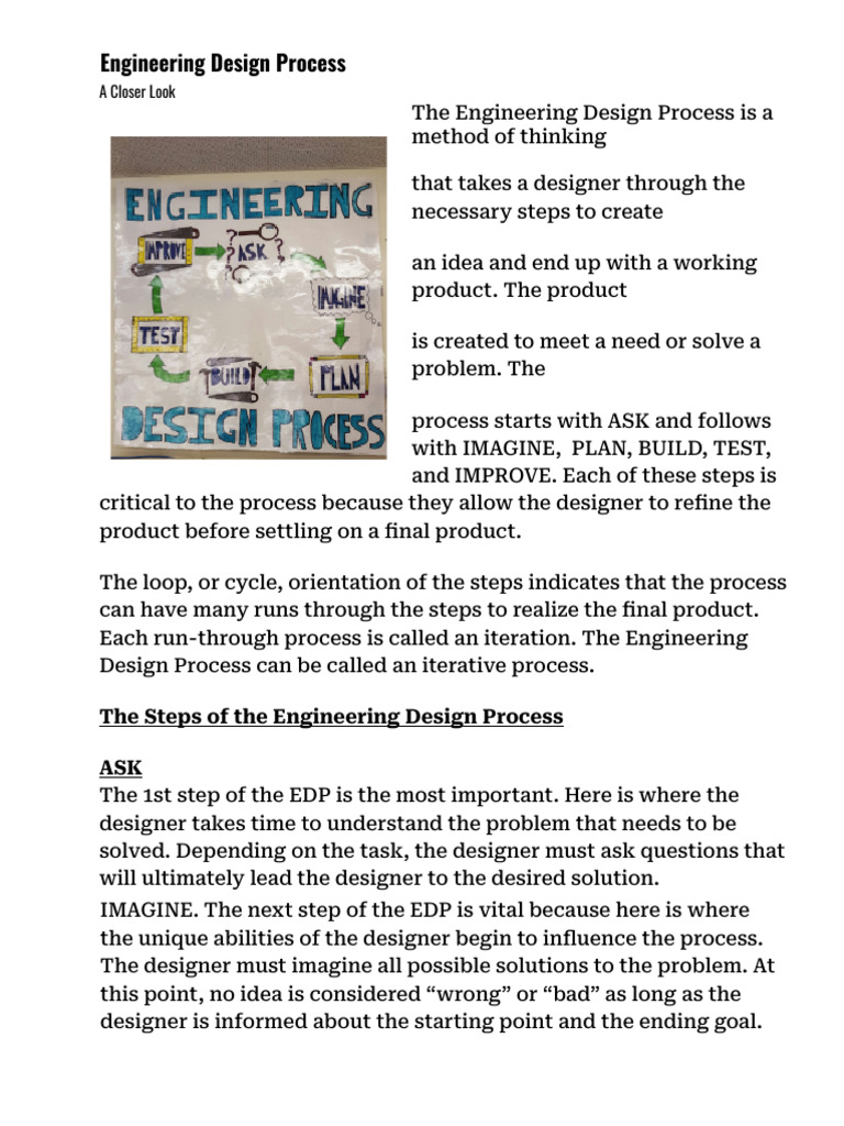 The Engineering Process | PDF | Engineering Design Process | Design