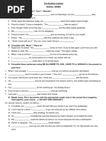 A2 Modal Verbs Worksheet Exercises | PDF