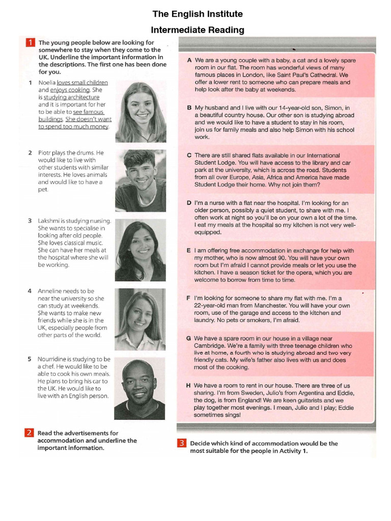 Intermediat March Practice Reading (B1 Style) | PDF