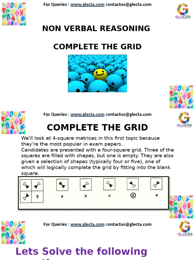 Y4 NVR Complete The Grid | PDF
