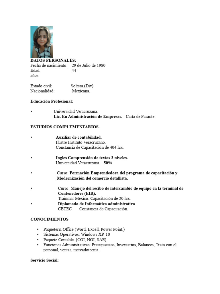 Curriculum Viatae Sandra CM | PDF | Business