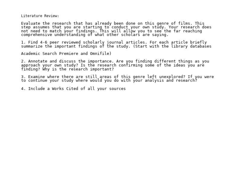 LIT Review Instructions | PDF