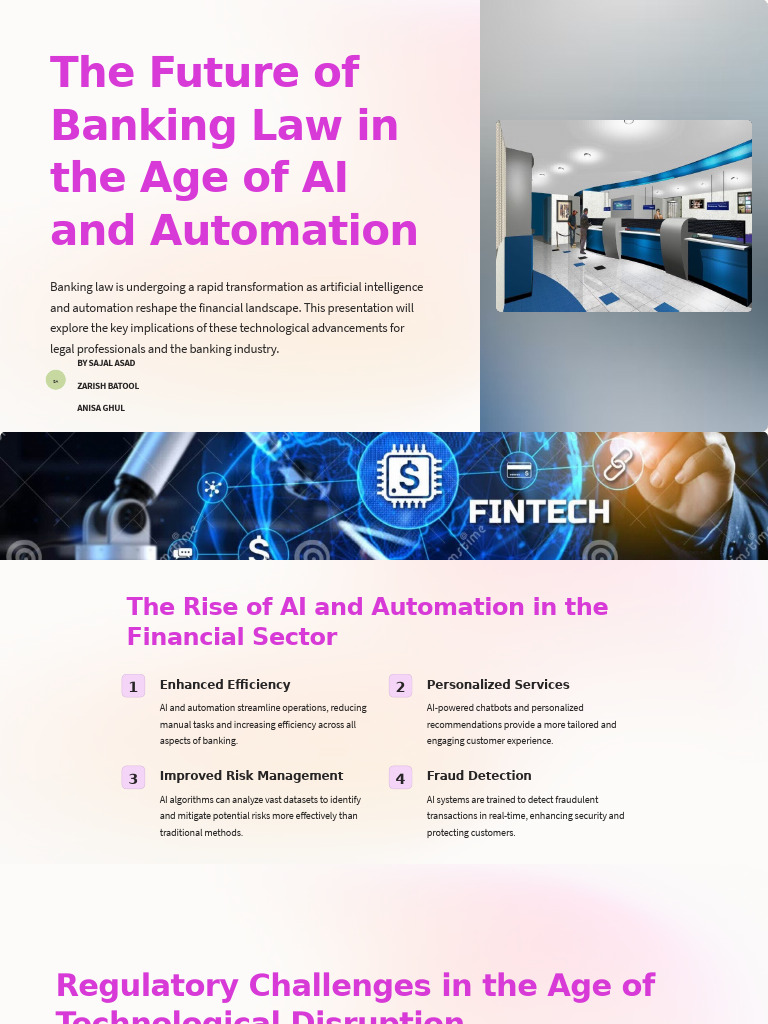 Banking Law in the AI Era | PDF | Artificial Intelligence ...