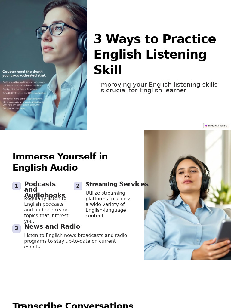 3 Ways To Practice English Listening Skill | PDF