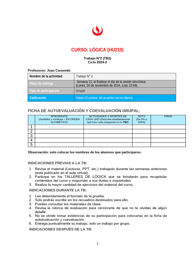Hu210 TB N°2 - Solución Parte 2 | PDF | Lógica