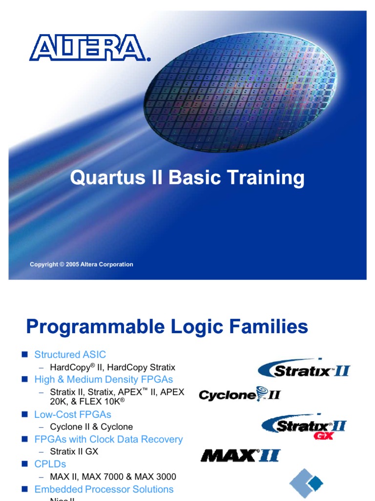 Quartus II Training | PDF | Field Programmable Gate Array | System On A ...
