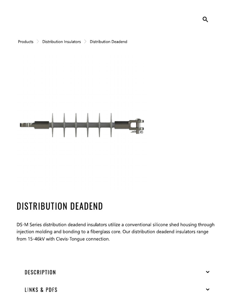 MacLean-Deadend Insulator - DS28m | PDF