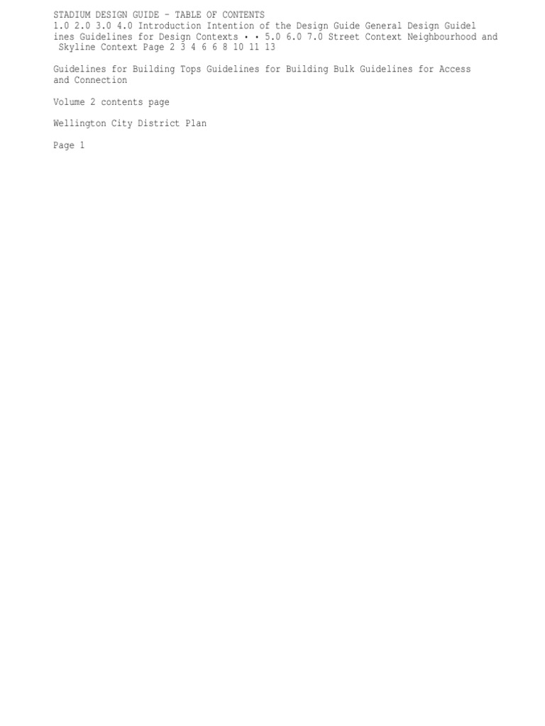 Stadium Design Principles and Guidelines | PDF | Beam (Structure ...