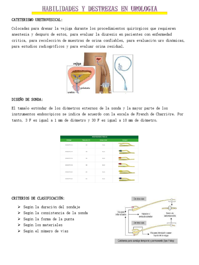 1.4 Habilidades y Destrezas en Urología. | PDF | Especialidades Medicas ...